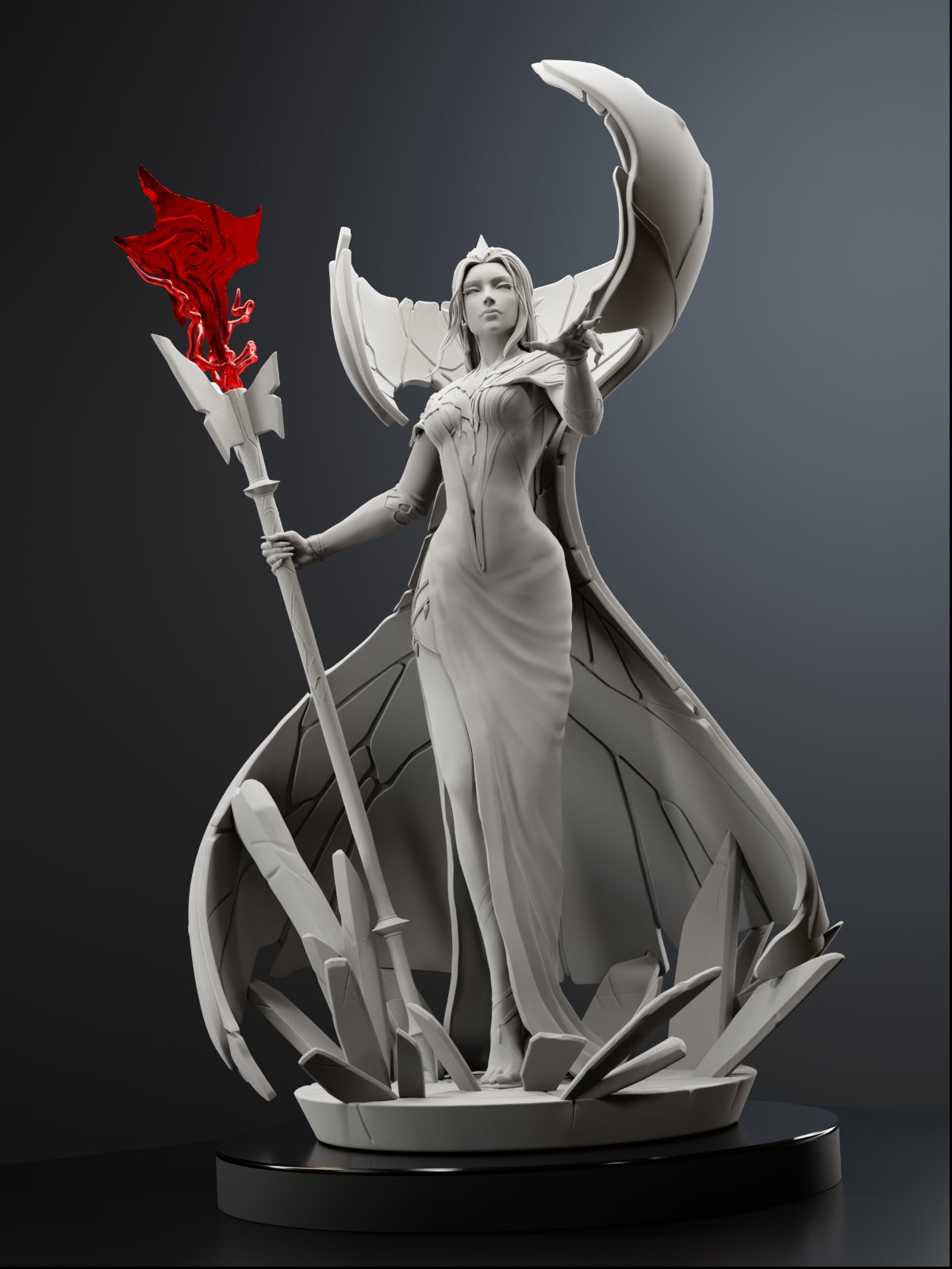 The Black Rose | Maximum Detailed 12K 3D printed figure – Monka Studios