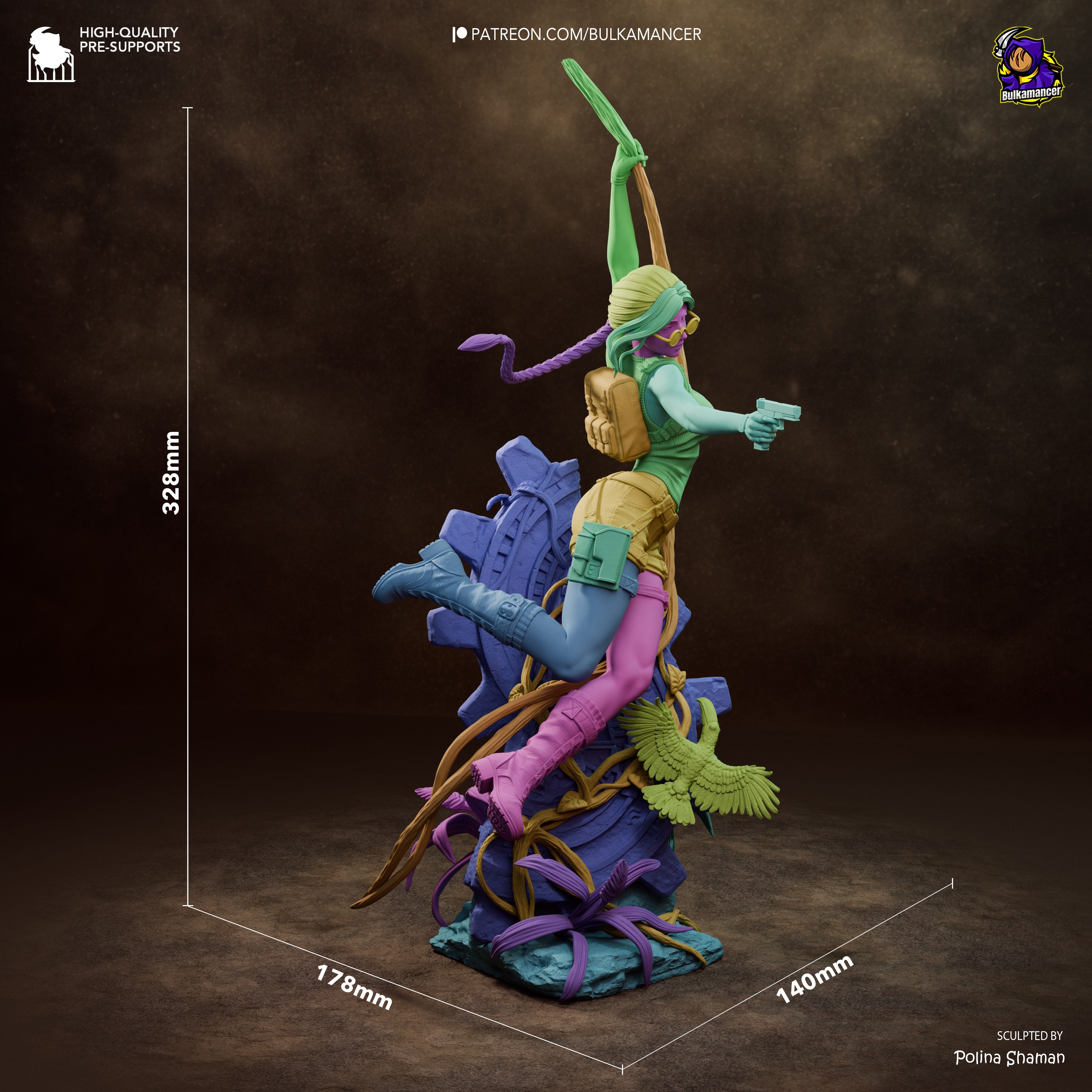 The Archaeologist | Maximum Detailed 12K 3D printed figure – Monka Studios