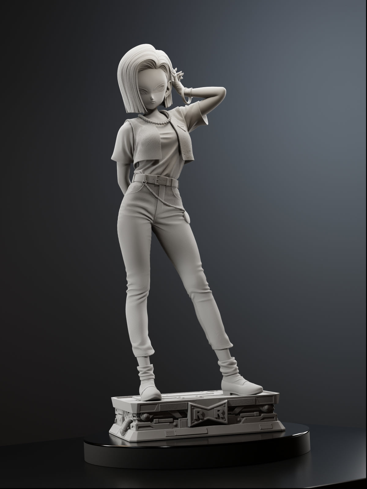 The Icy Android | Maximum Detailed 12K 3D Printed Figure – Monka Studios