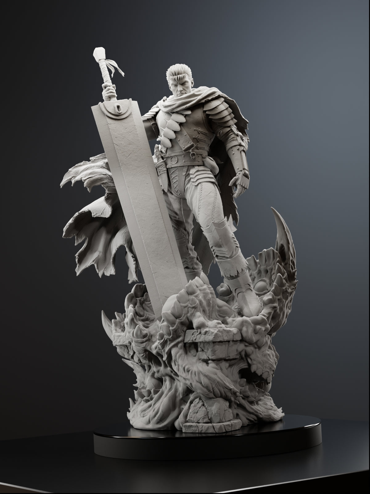 The Black Sword | Maximum Detailed 12K 3D printed figure – Monka Studios