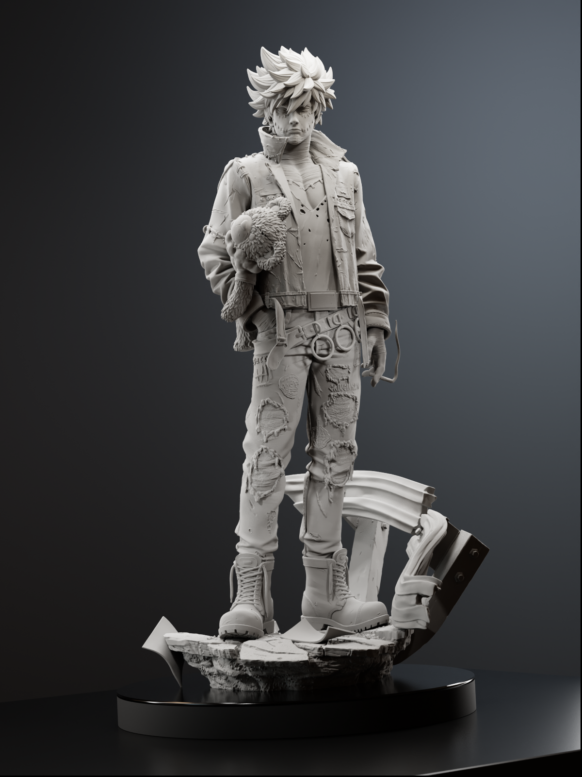 The Blue Flame | Maximum Detailed 12K 3D Printed Figure – Monka Studios