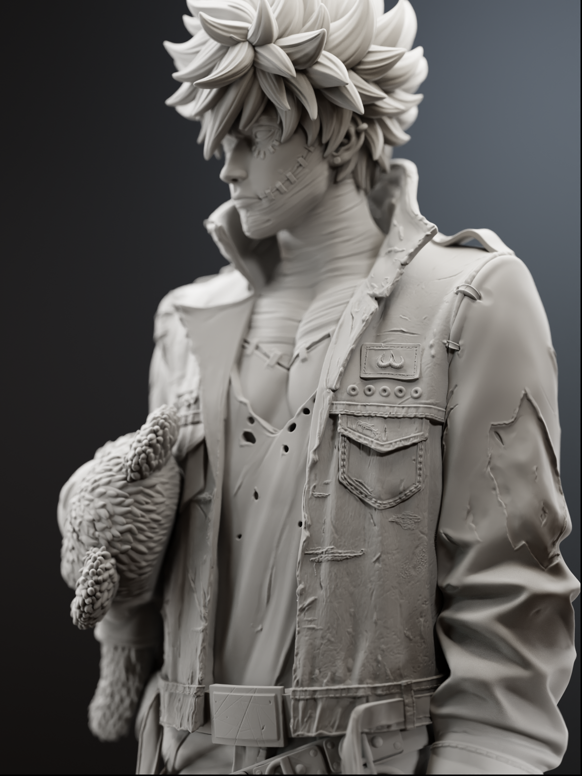 The Blue Flame | Maximum Detailed 12K 3D Printed Figure – Monka Studios