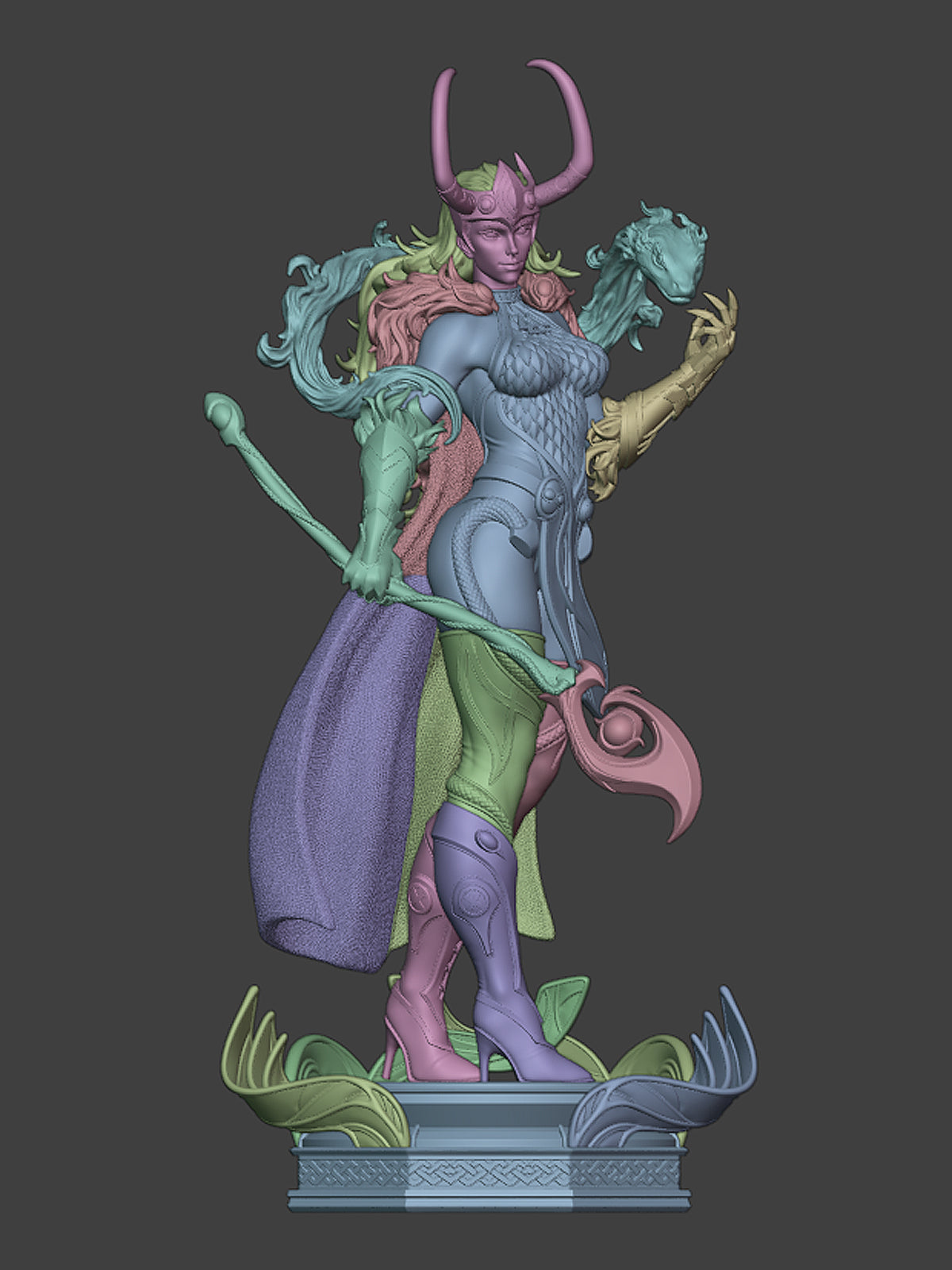 Trickster Serpent | Maximum Detailed 12K 3D printed figure – Monka Studios
